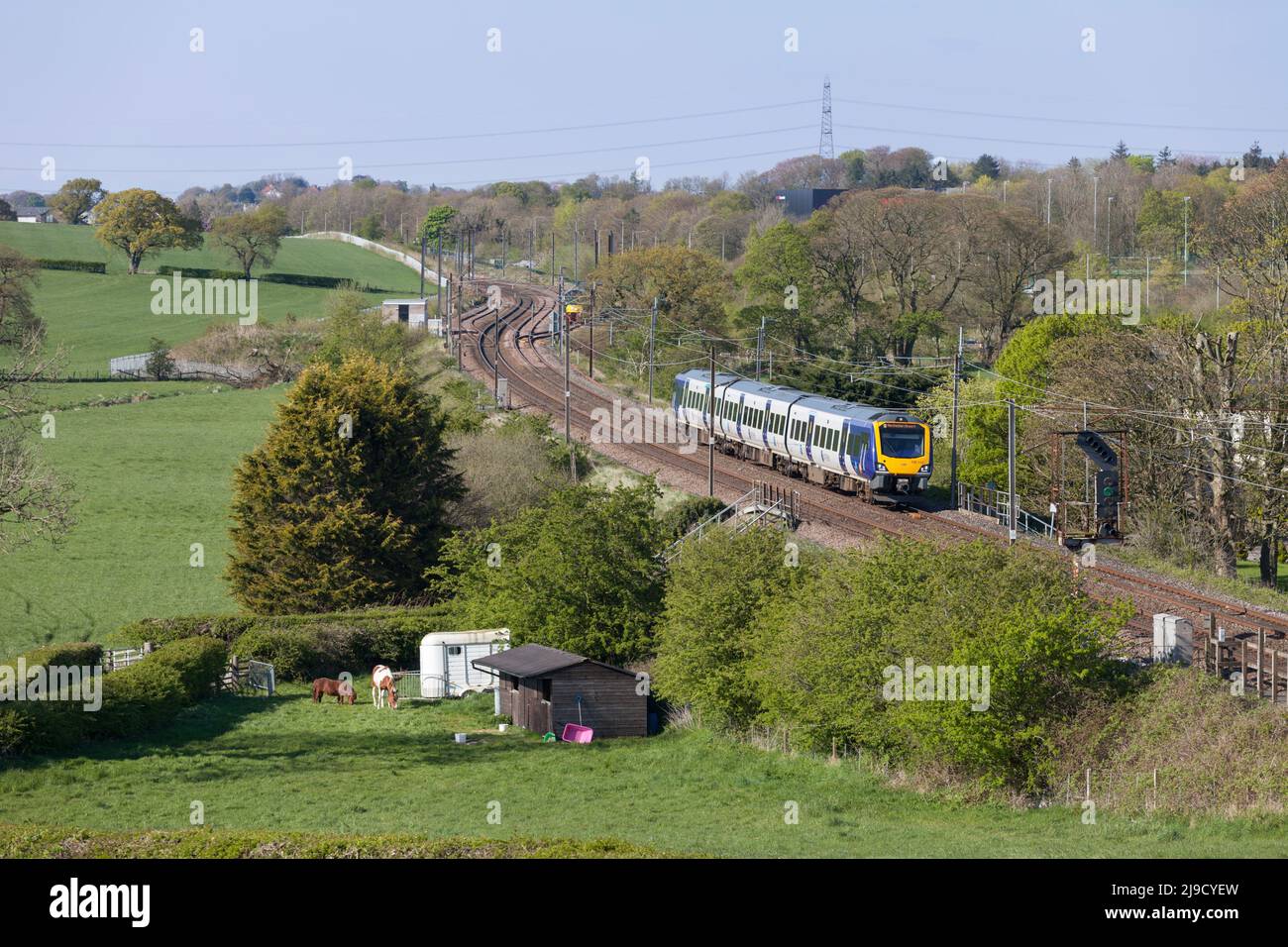 Northern Rail CAF class 195 diesel multiple unit train 195112 on the ...