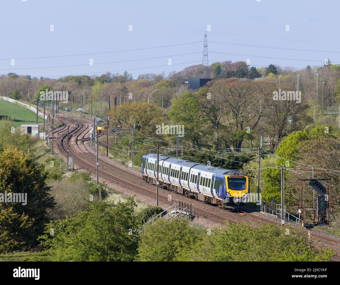 Northern Rail CAF class 195 diesel multiple unit train 195112 on the ...