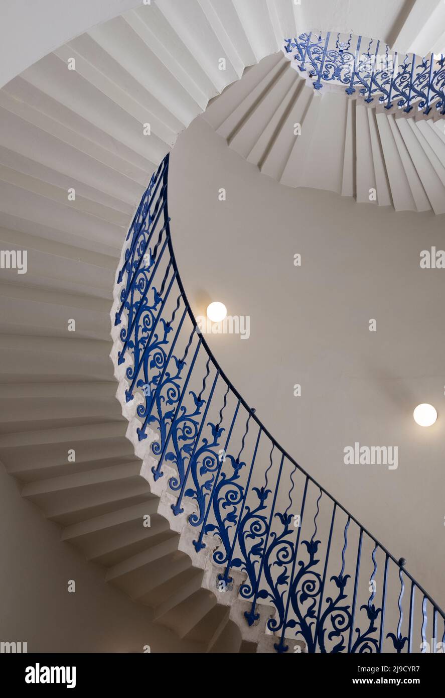 Tulip Staircase in Queen's House, Greenwich, London,England,UK Stock ...