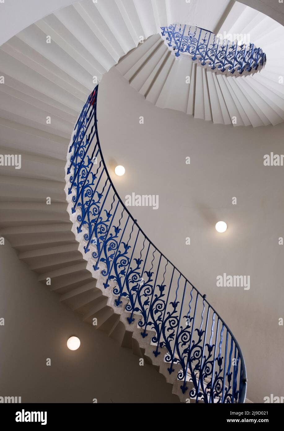 Tulip Staircase in Queen's House, Greenwich, London,England,UK Stock ...