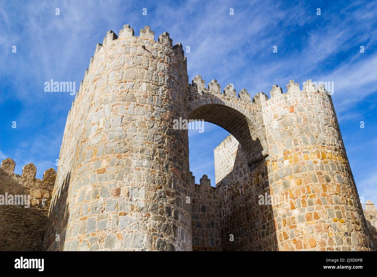 Avila walls, Castilla, Spain Stock Photo - Alamy