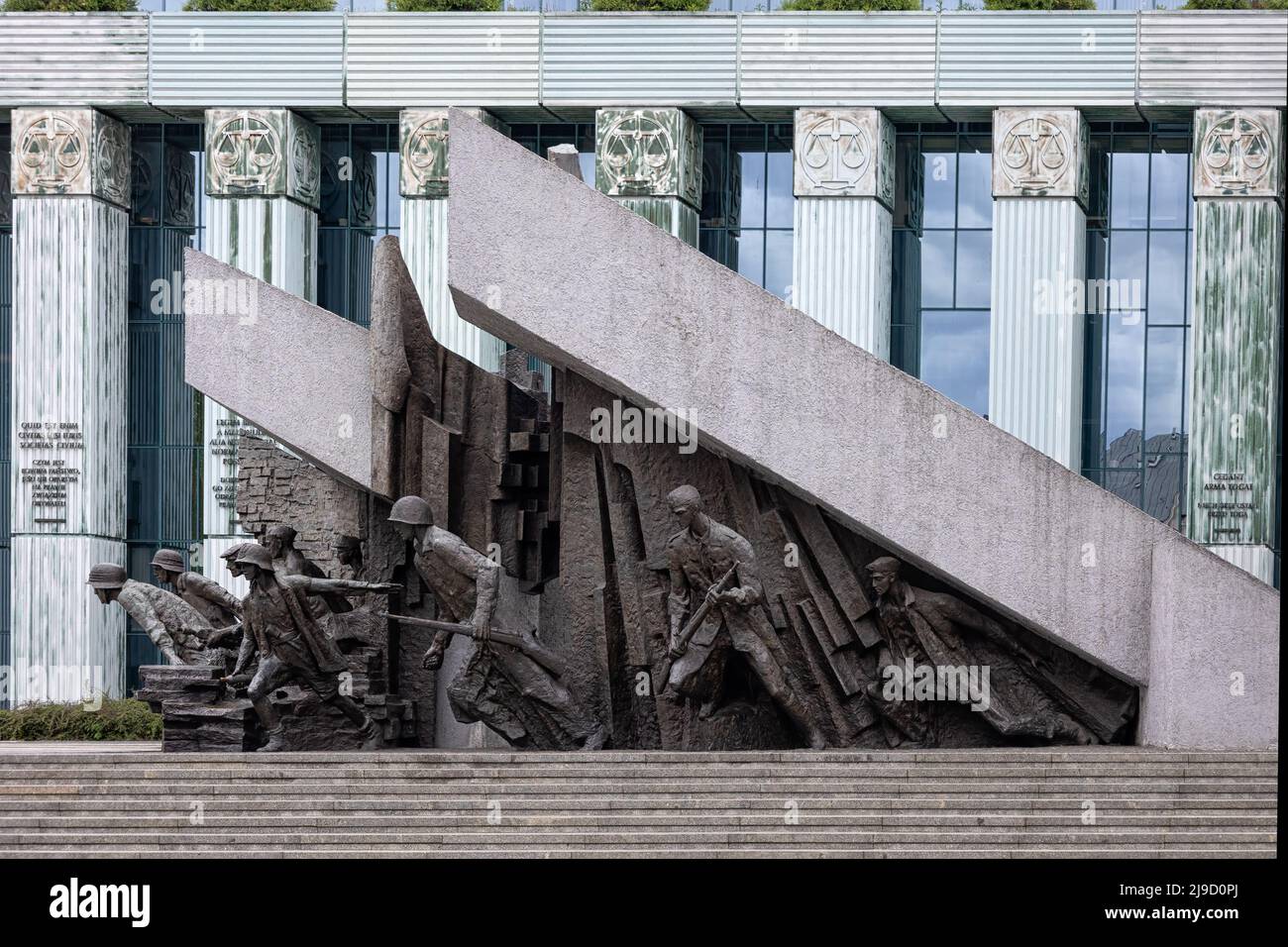 WARSAW, POLAND - MAY 14, 2022: Warsaw Uprising Monument commemorating ...
