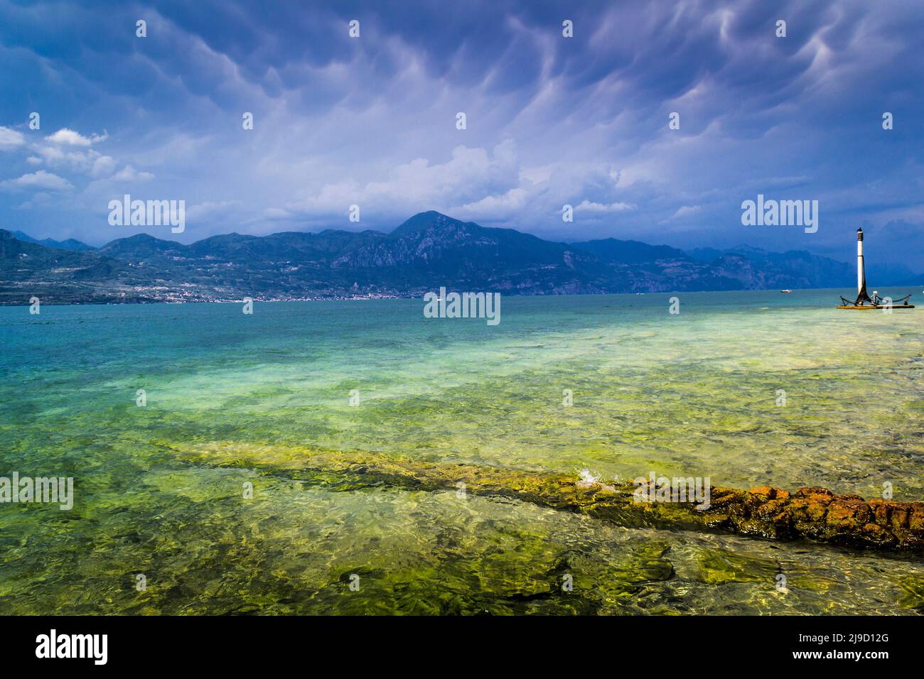 Lungo Lago, Torri de Benaco, Garda lake, Italy Stock Photo - Alamy