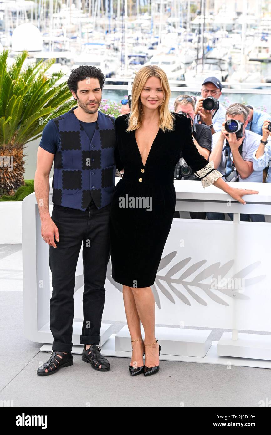 Cannes, France. 22nd May, 2022. Tahar Rahim , Virginie Efira 75th ...