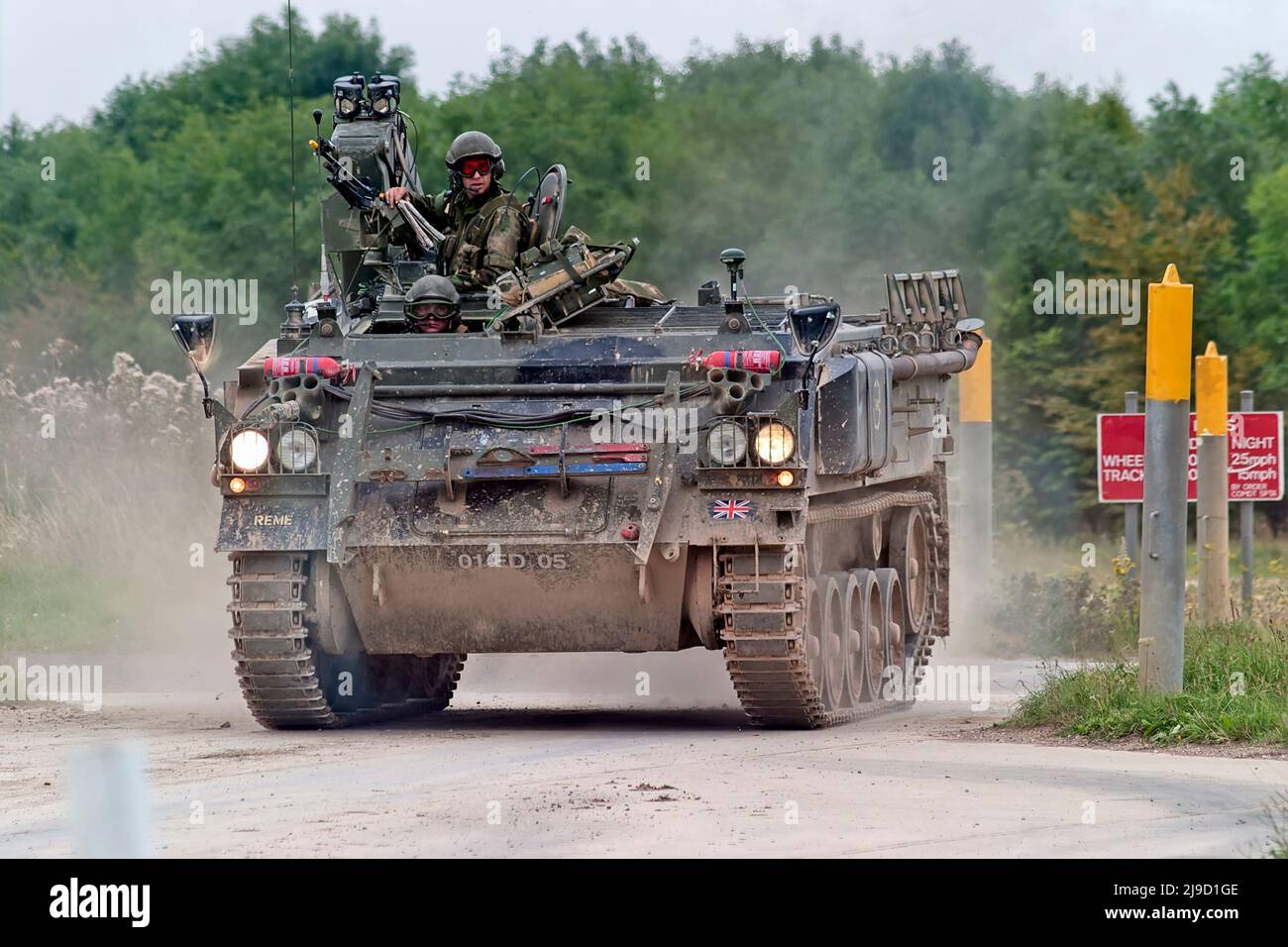 Tilshead, Wiltshire, UK - July 29 2004: A British Army FV432 Armoured ...