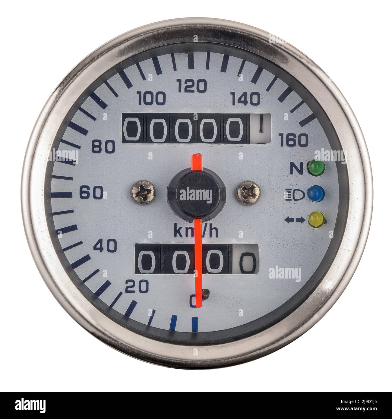 Motorcycle odometer isolated on white background Stock Photo - Alamy