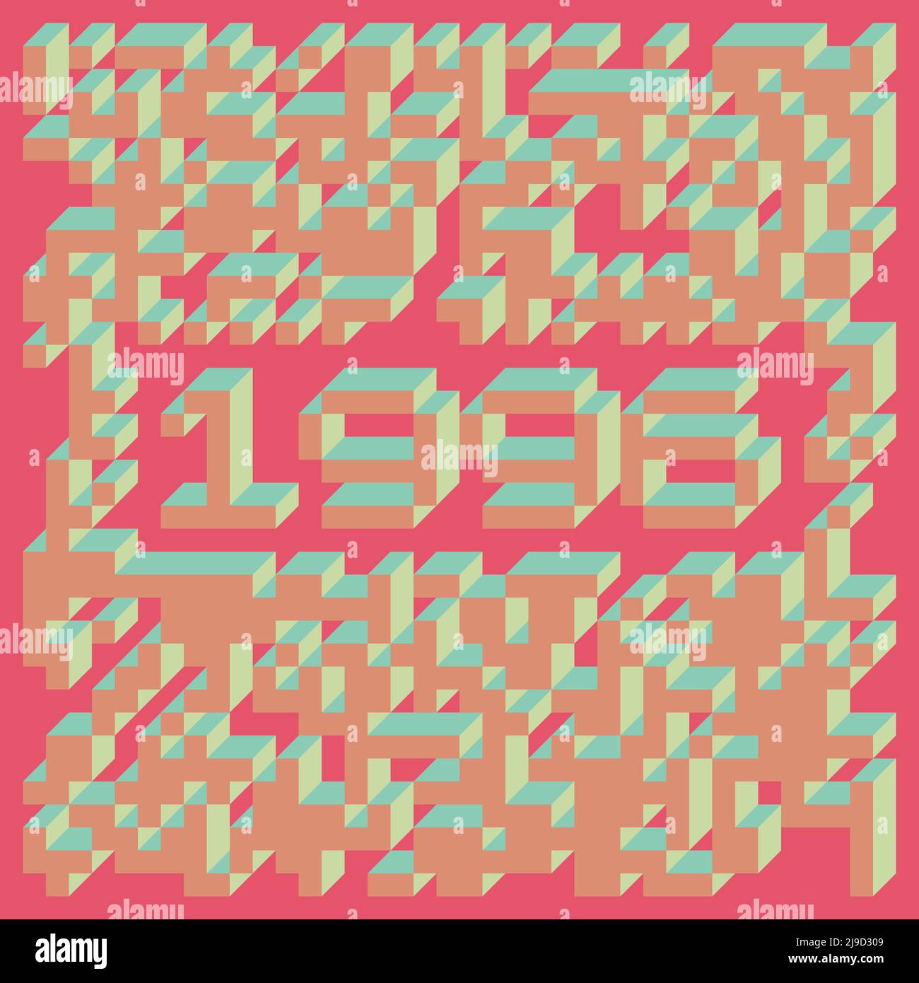 1996 Implementation of Edward Zajecs “Il Cubo” generative art ...