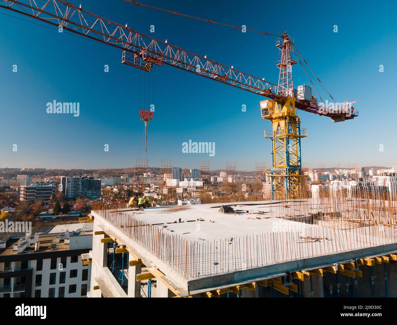 aerial view of construction site Stock Photo - Alamy