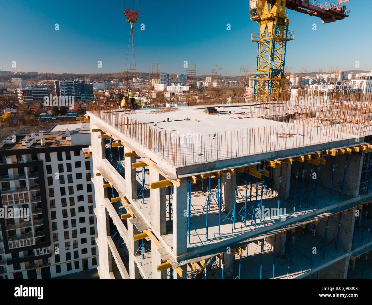 aerial view of construction site Stock Photo - Alamy