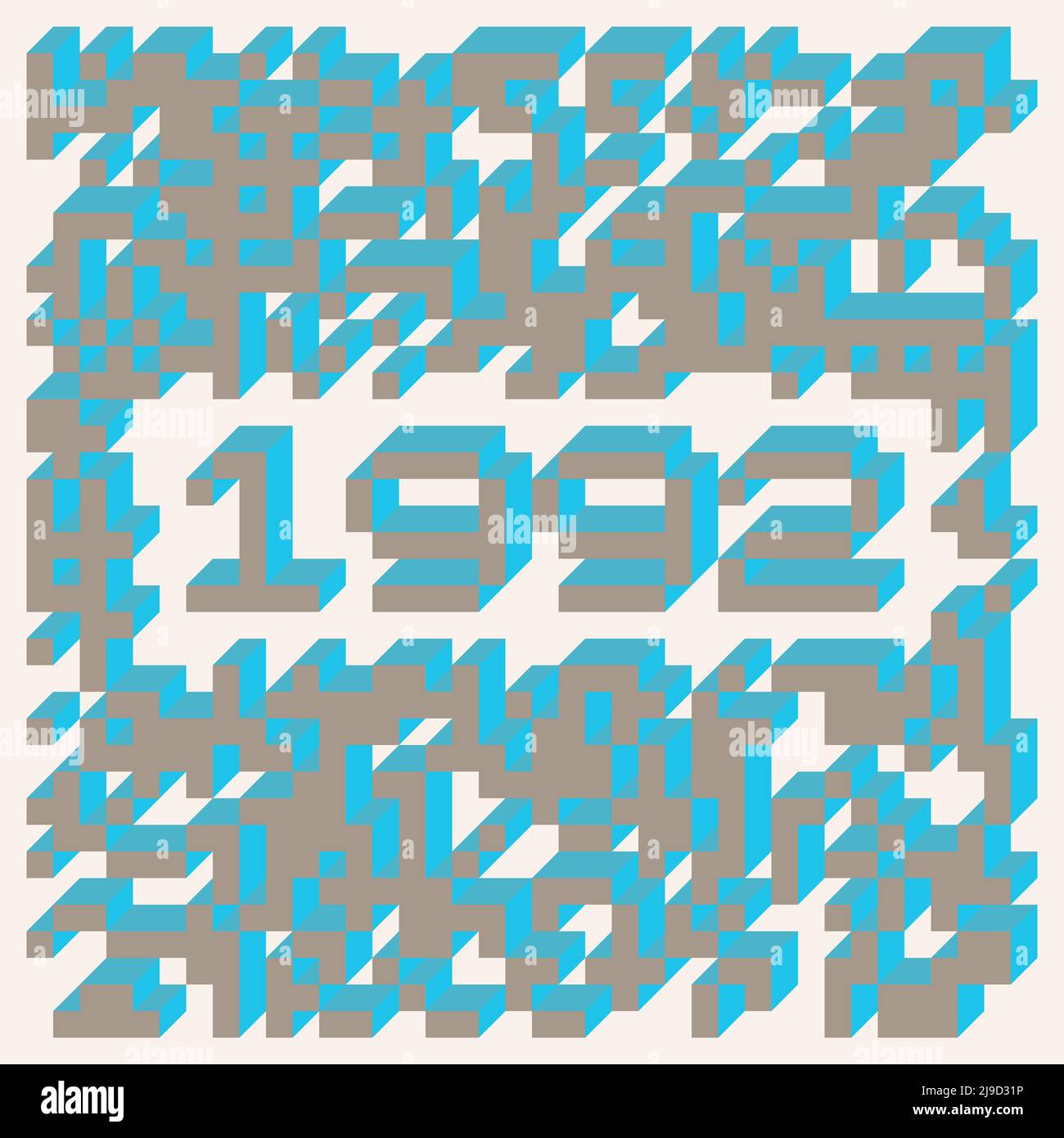 1992 Implementation of Edward Zajecs “Il Cubo” generative art ...