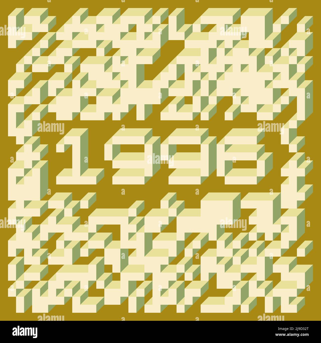 1996 Implementation of Edward Zajecs “Il Cubo” generative art ...