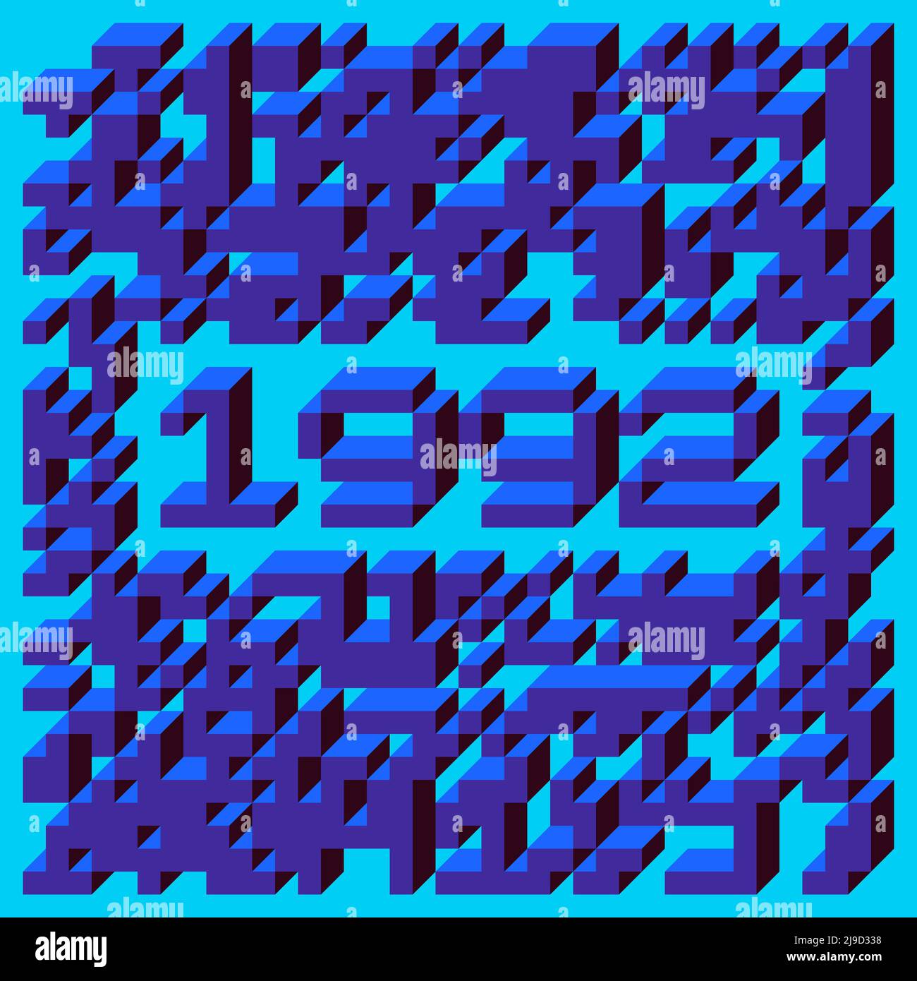 1992 Implementation of Edward Zajecs “Il Cubo” generative art ...