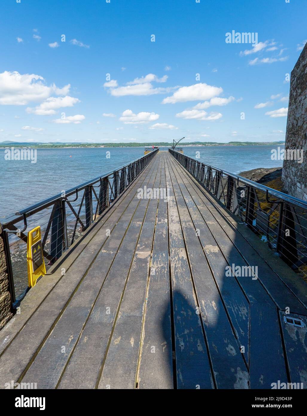 Footbridge going towards the Artillery mount at Blackness Castle ...
