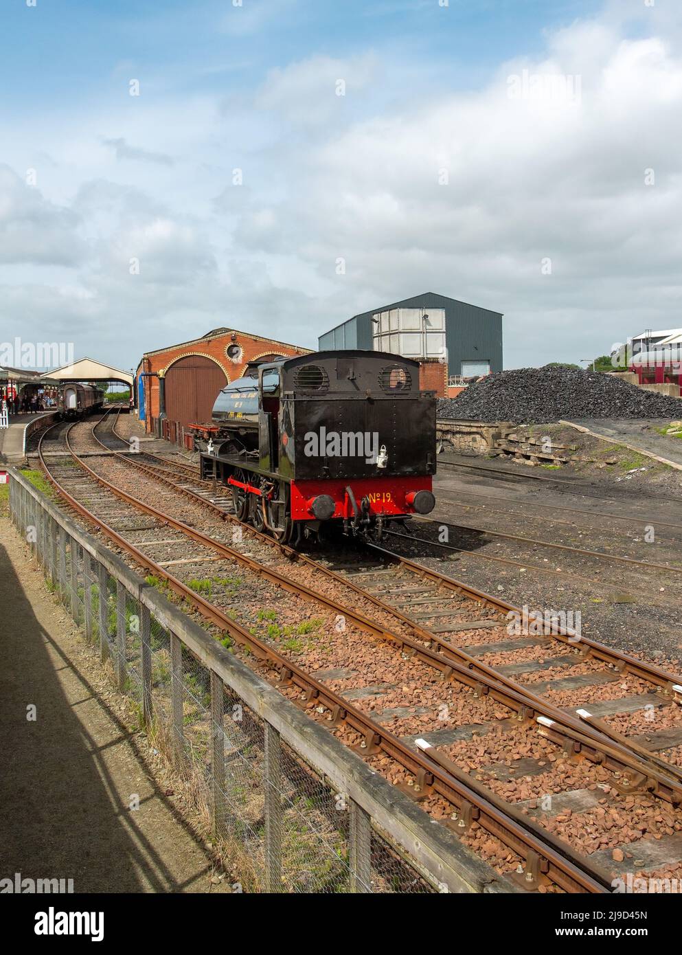 Bo'ness and Kinneil Railway train, Bo'ness, Scotland, UK Stock Photo ...