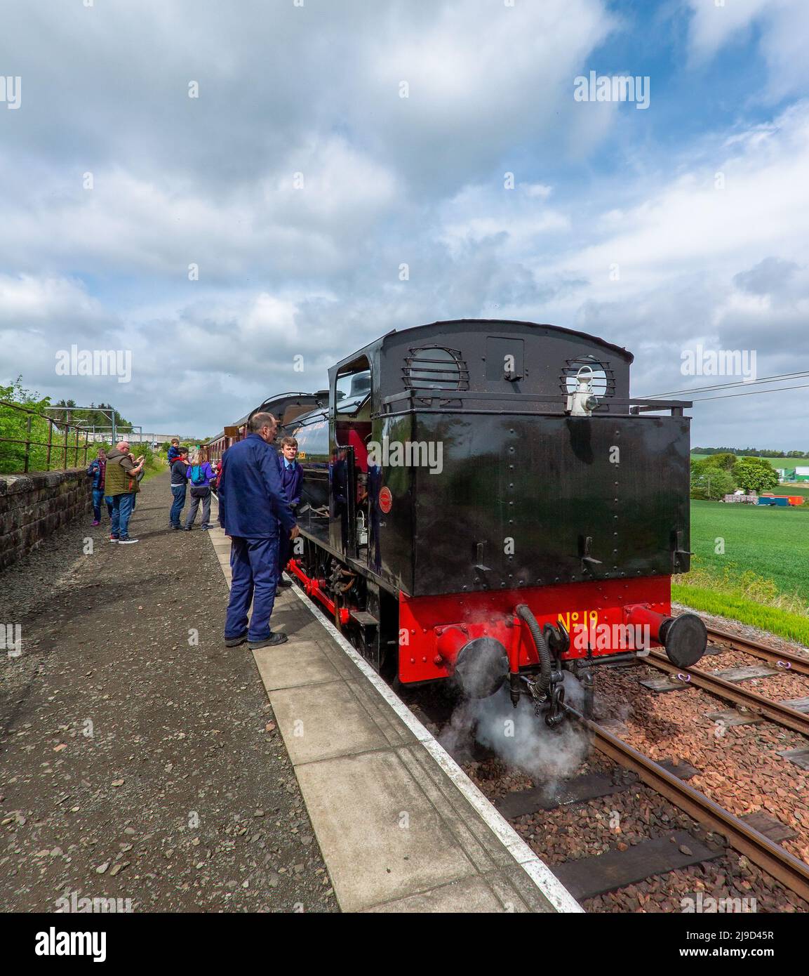 Bo'ness and Kinneil Railway train, Bo'ness, Scotland, UK Stock Photo ...