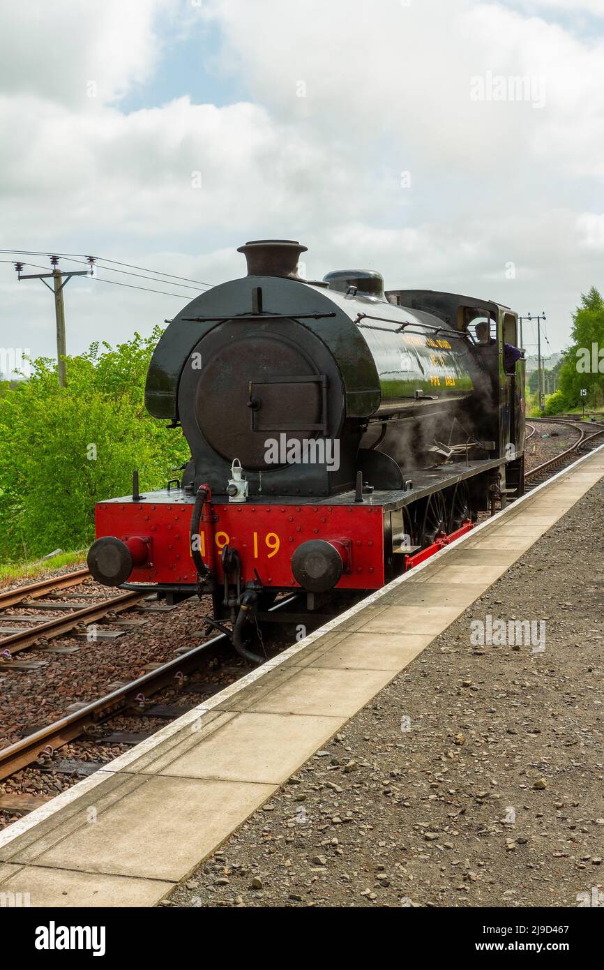 Bo'ness and Kinneil Railway train, Bo'ness, Scotland, UK Stock Photo ...