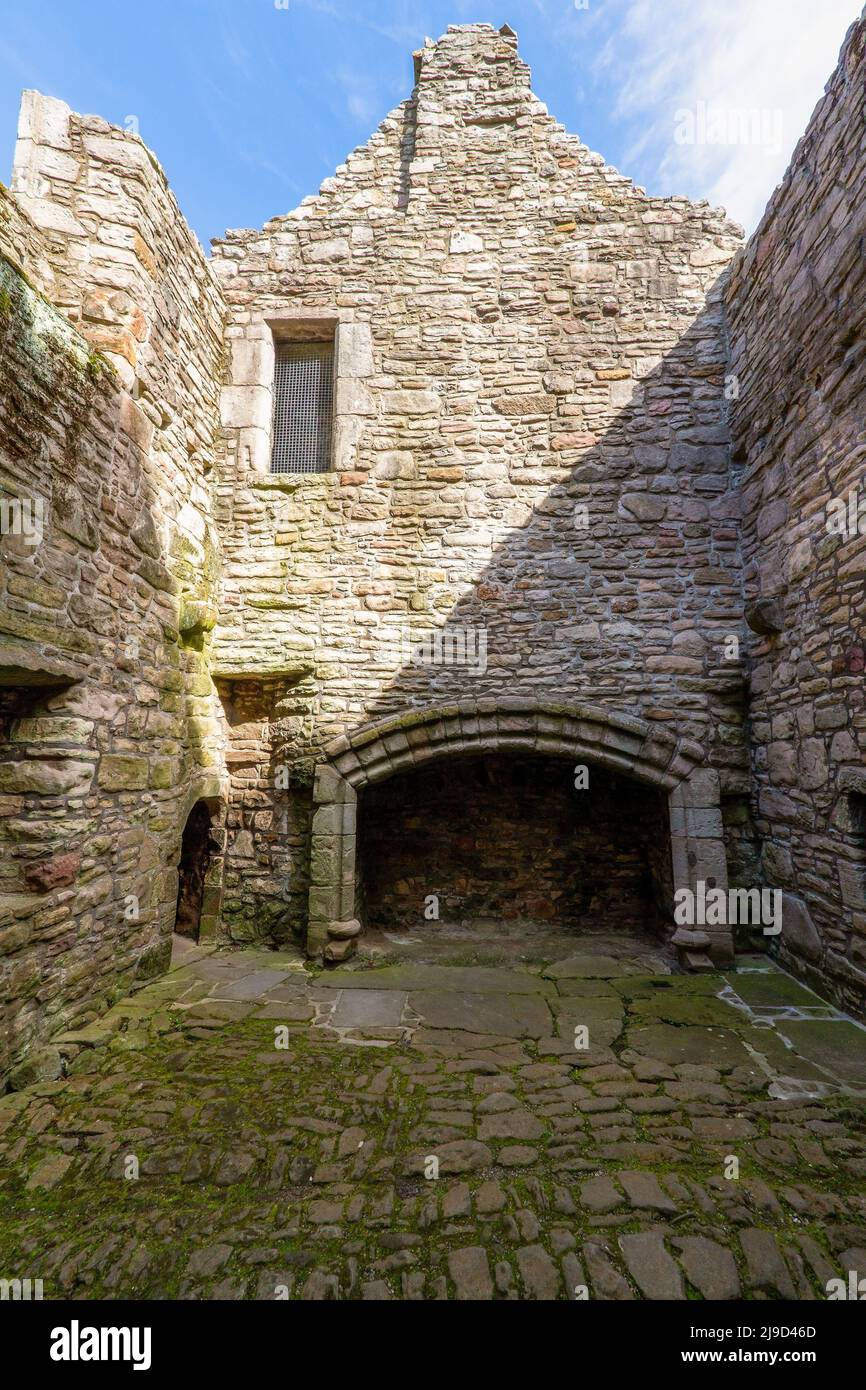 Interior of Craigmillar Castle. Part of Outlander was filmed here ...