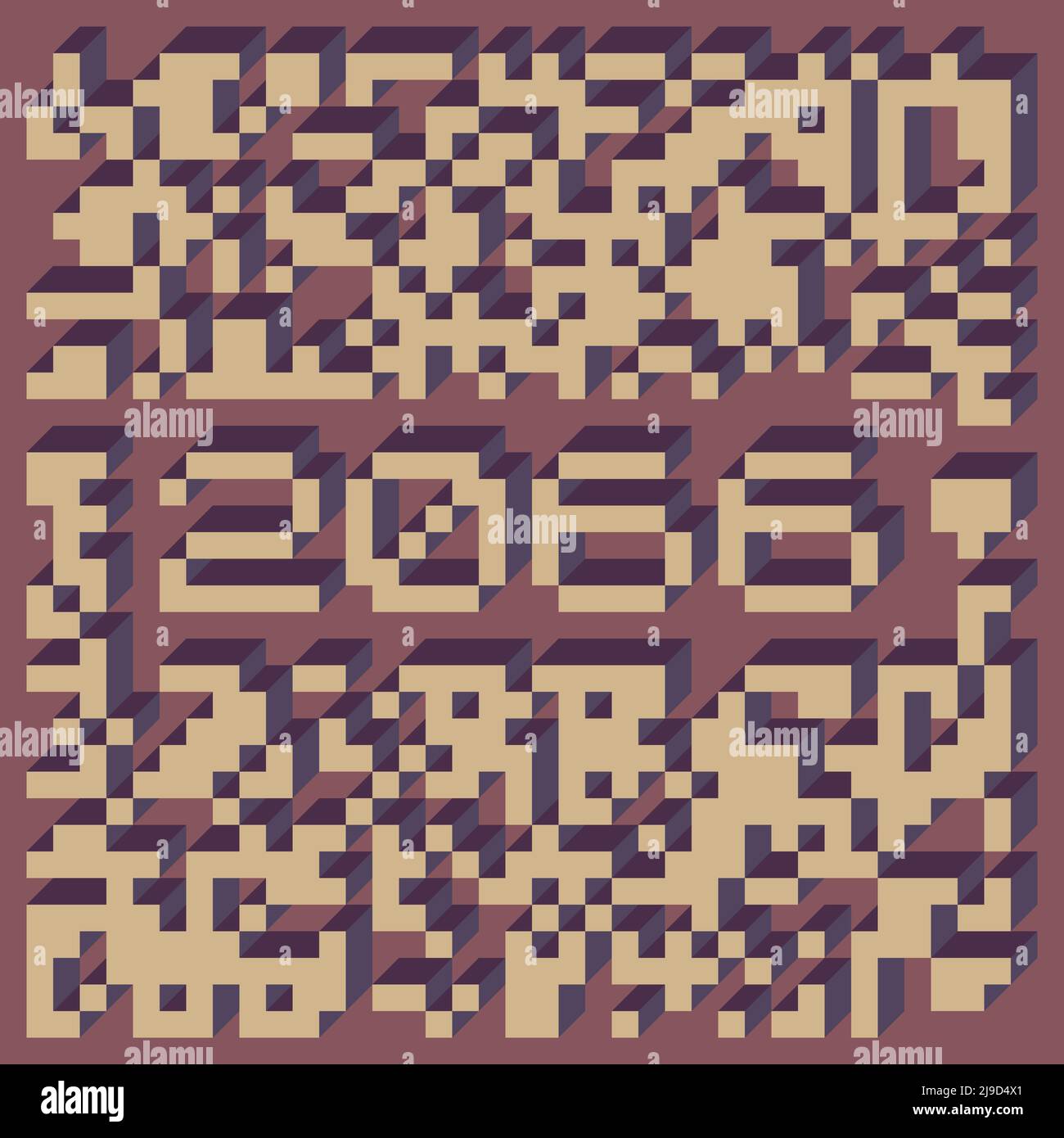 2066 Implementation of Edward Zajecs “Il Cubo” generative art ...