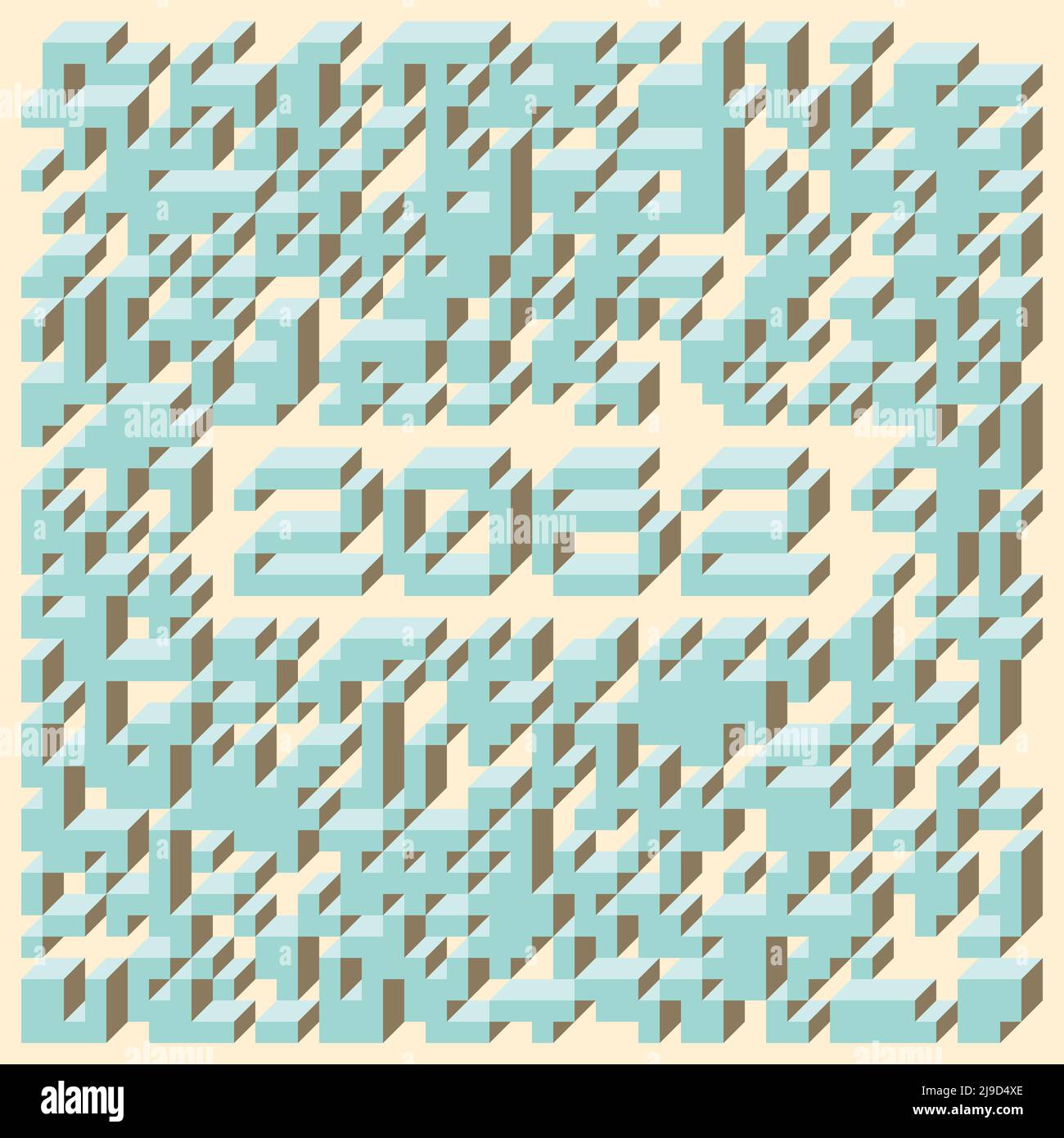 2062 Implementation of Edward Zajecs “Il Cubo” generative art ...