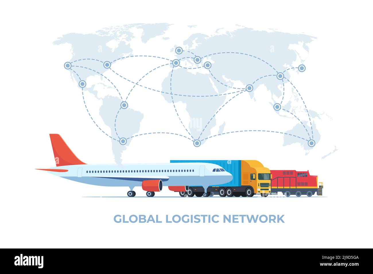 Cargo logistics transportation concept. Global logistic network. Cargo ... Cargo logistics transportation concept. Global logistic network. Cargo ...