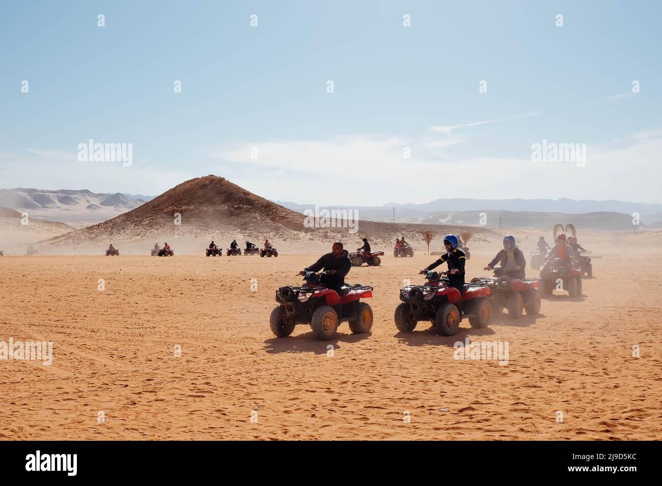 ATV quad bikes for safari in desert. Egypt Stock Photo - Alamy