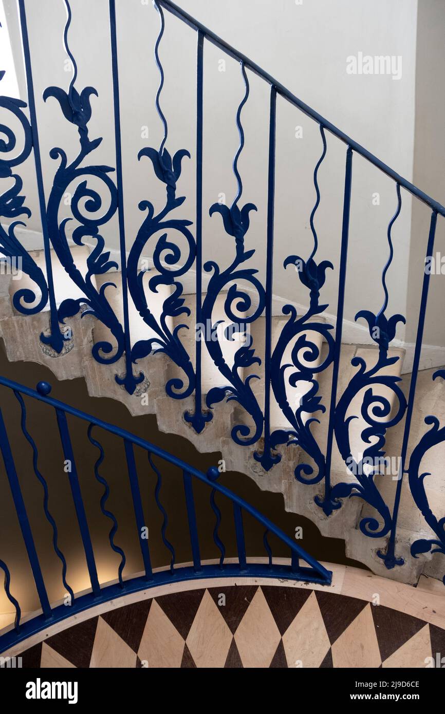 Tulip Staircase in Queen's House, Greenwich, London,England,UK Stock ...