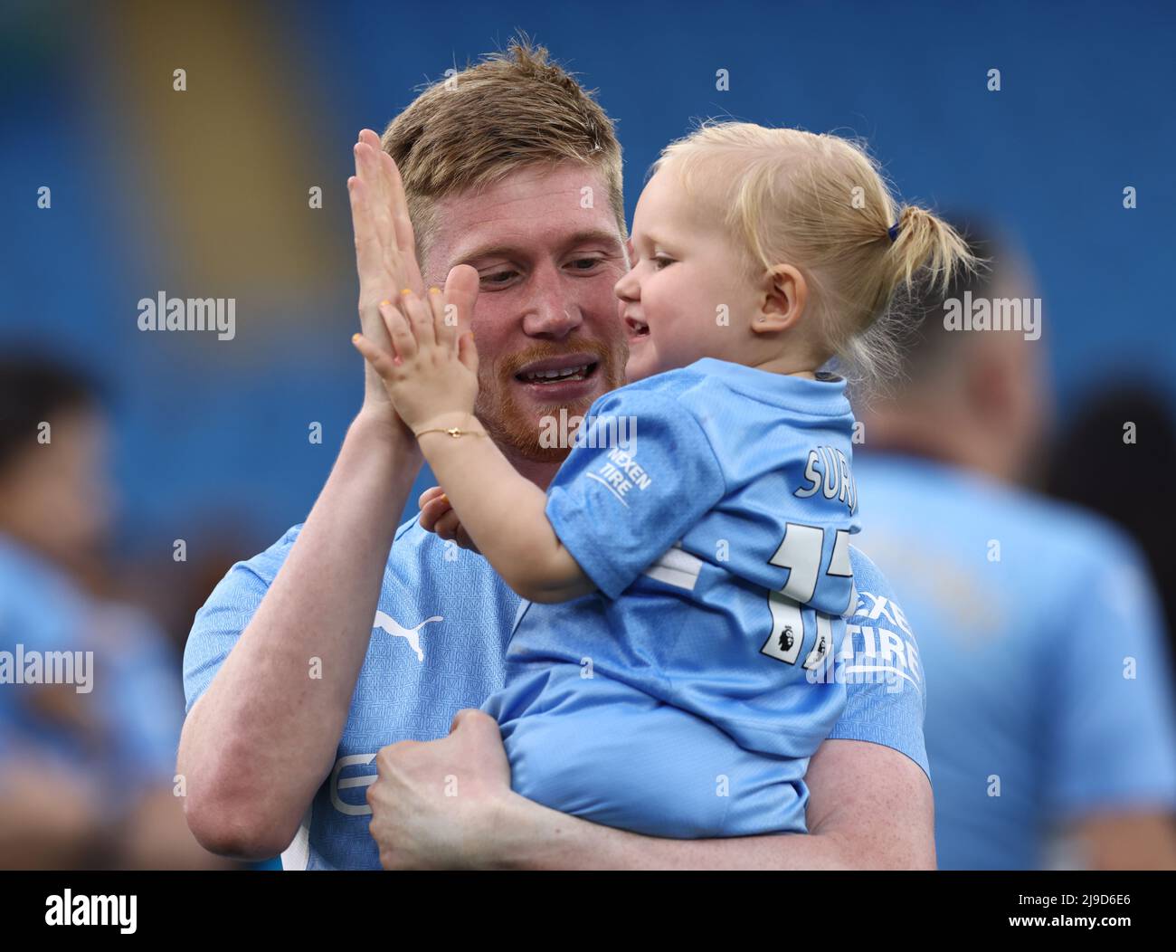 Manchester, UK. 22nd May, 2022. Kevin De Bruyne of Manchester City high ...