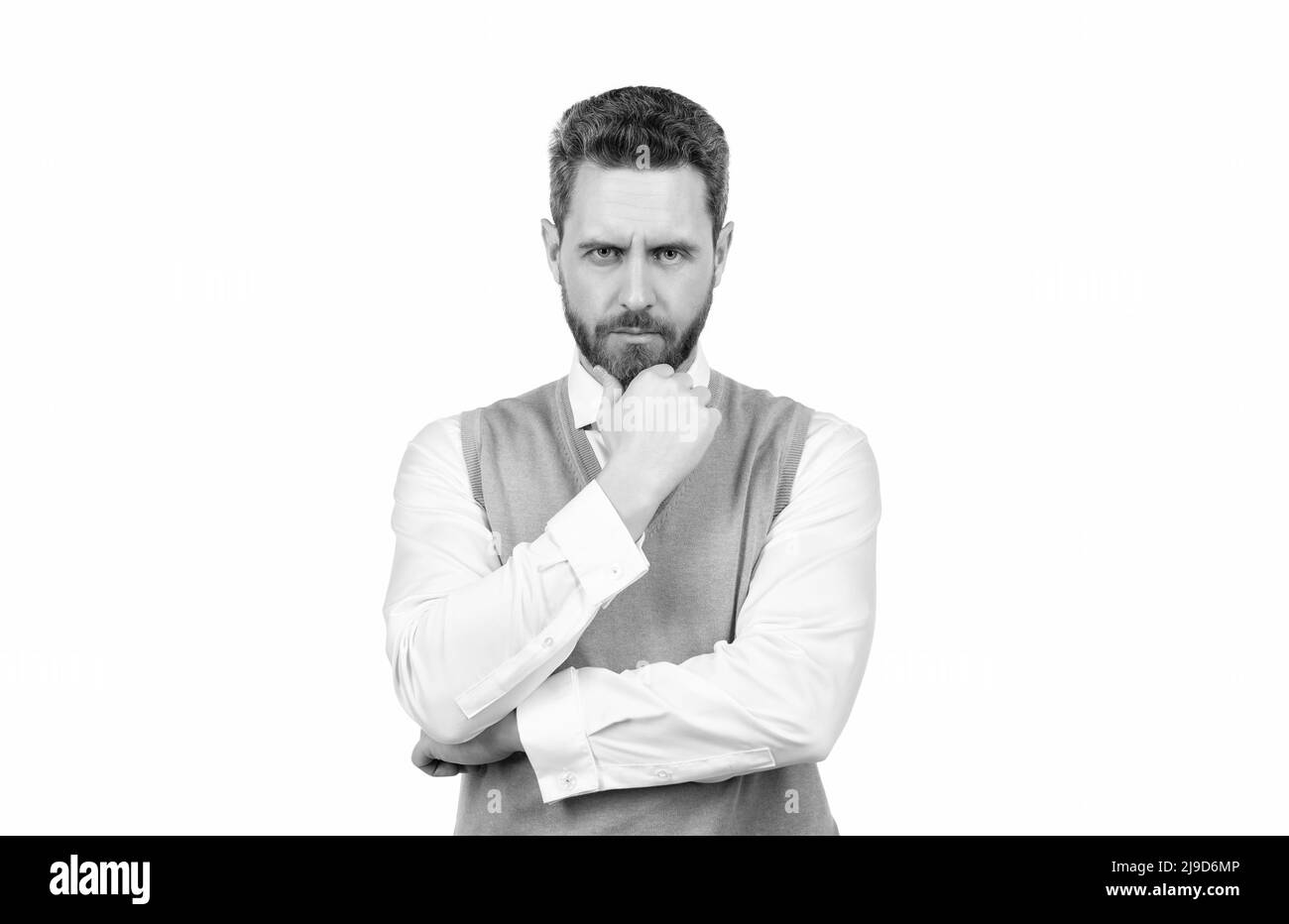 Elegant business man beard Black and White Stock Photos & Images - Alamy