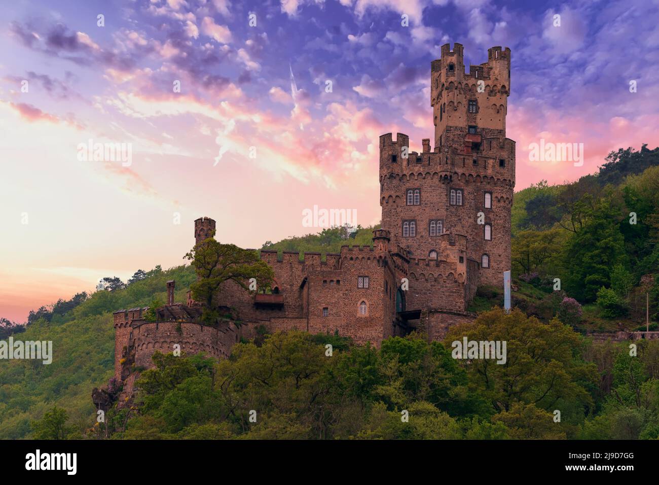 Sooneck Castle in the Middle Rhine River of Germany Stock Photo - Alamy