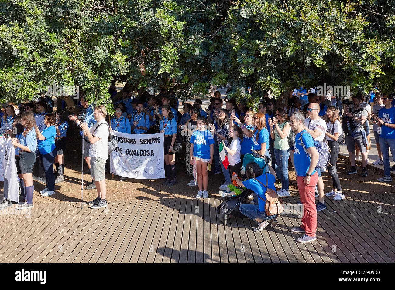 Palermo, Sicily, Italy. 21st May, 2022. Thirty years ago, the Sicilian ...