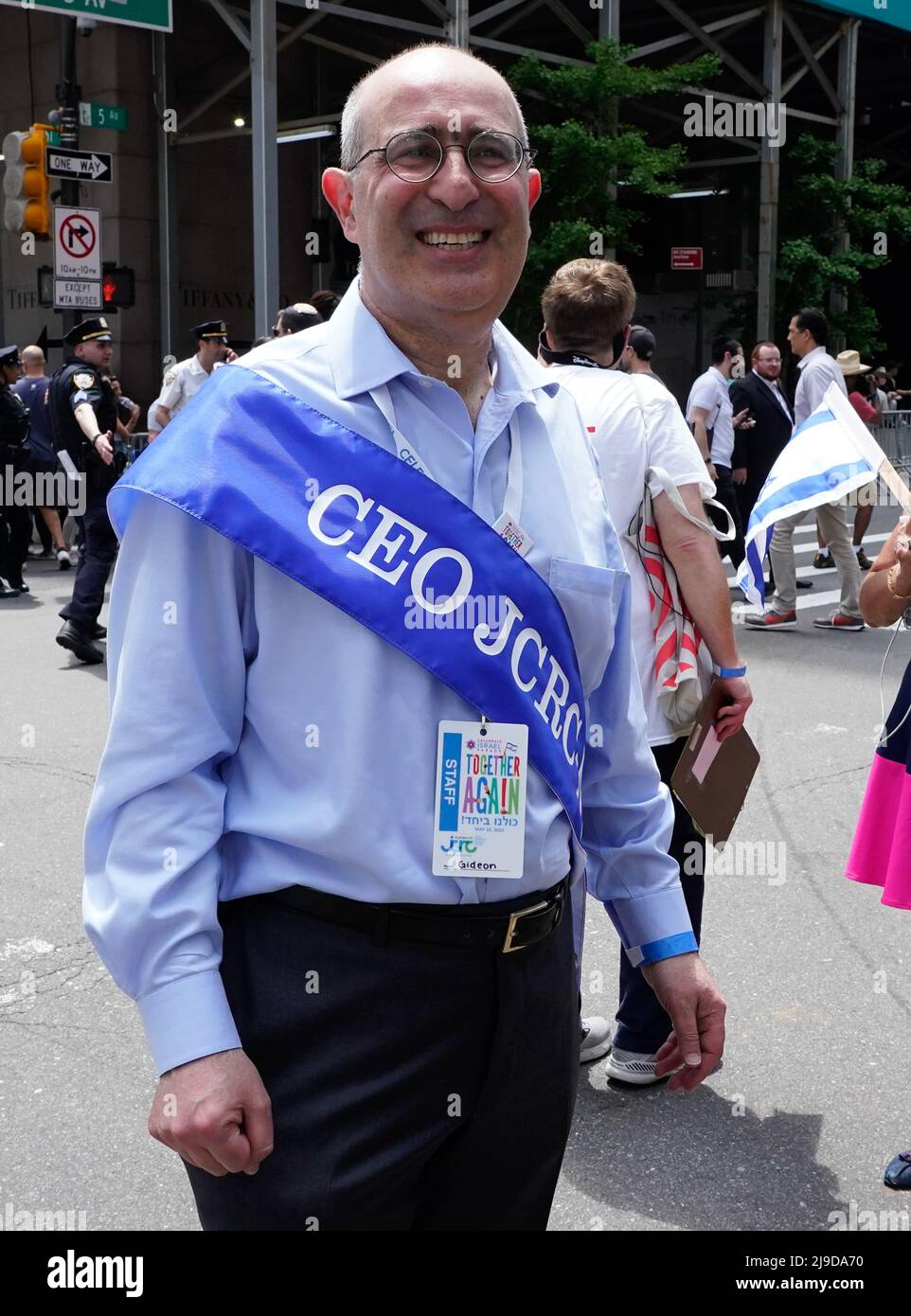 New York, USA. 22nd May, 2022. Gideon Taylor during the 2022 Israel Day ...