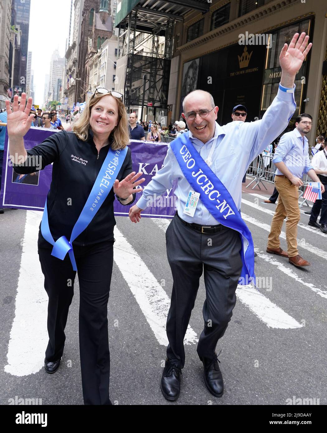 New York, USA. 22nd May, 2022. Melinda Katz, Gideon Taylor during the ...