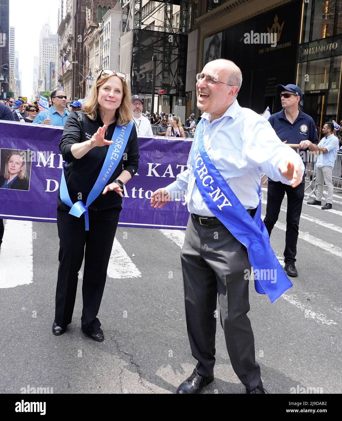 New York, USA. 22nd May, 2022. Melinda Katz, Gideon Taylor during the ...