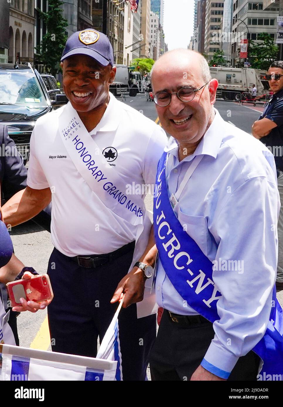 New York, USA. 22nd May, 2022. NYC Mayor Eric Adams, Gideon Taylor ...