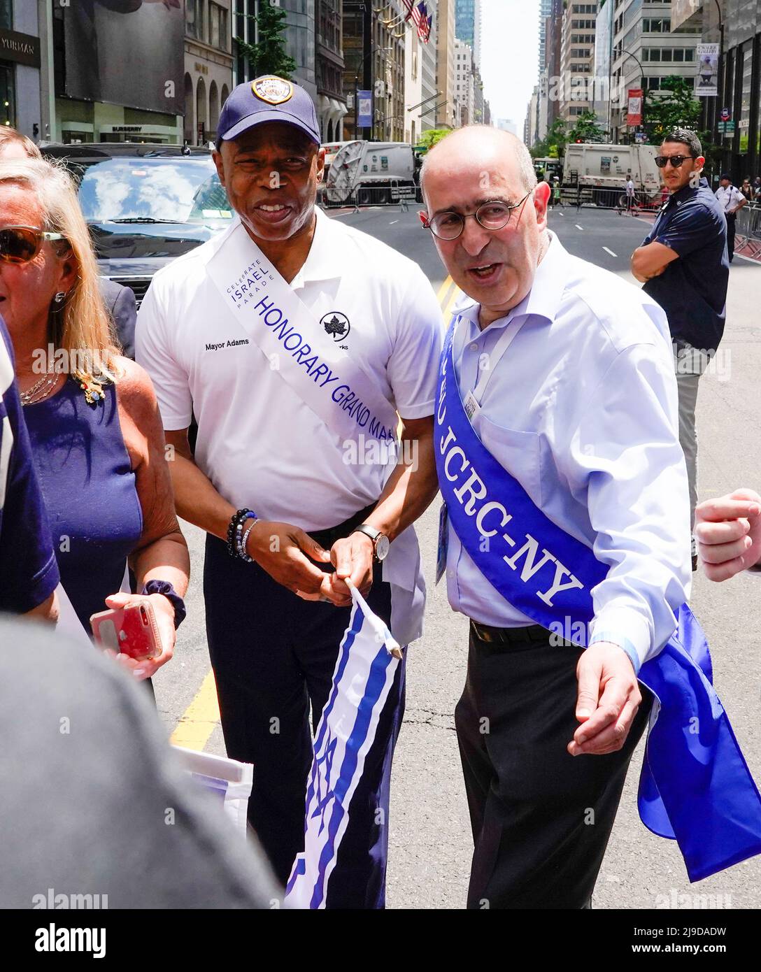 New York, USA. 22nd May, 2022. NYC Mayor Eric Adams, Gideon Taylor ...