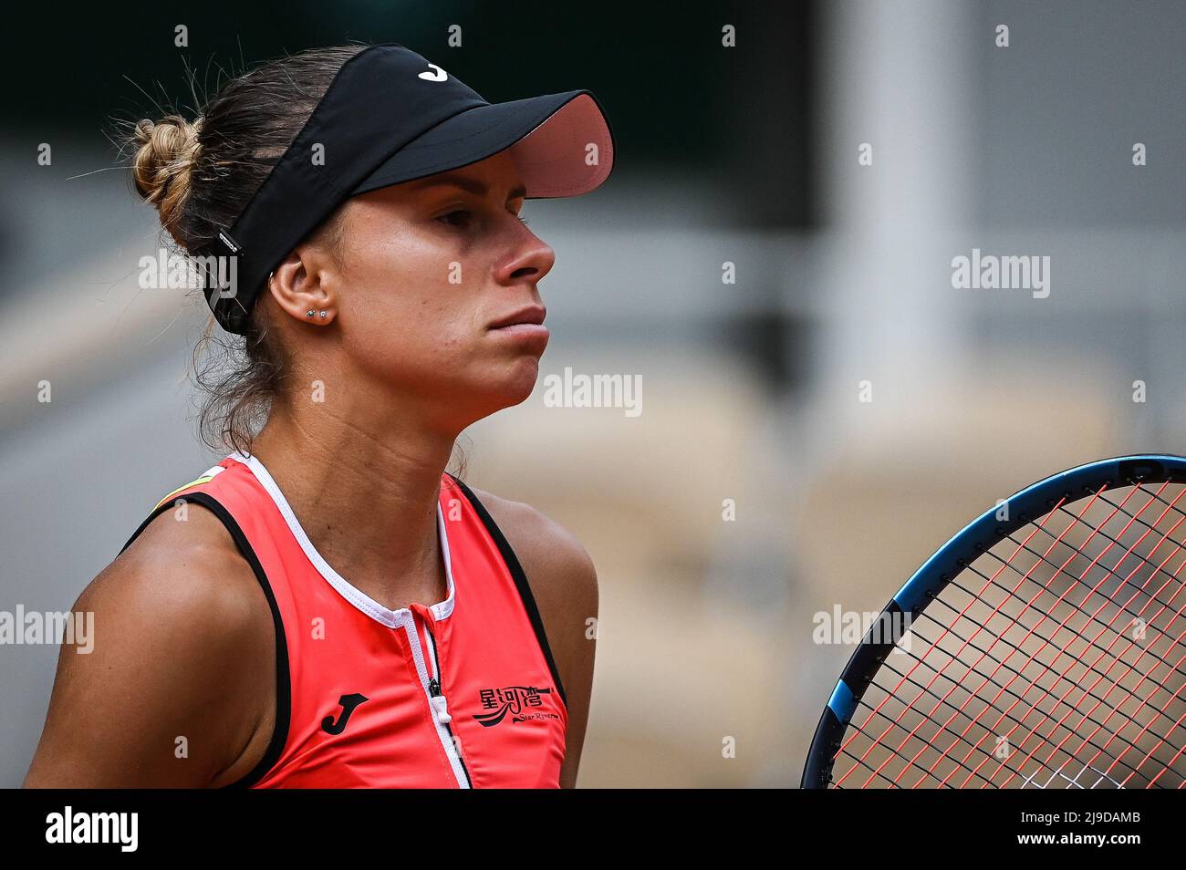 Magda LINETTE of Poland during the Day one of Roland-Garros 2022 ...