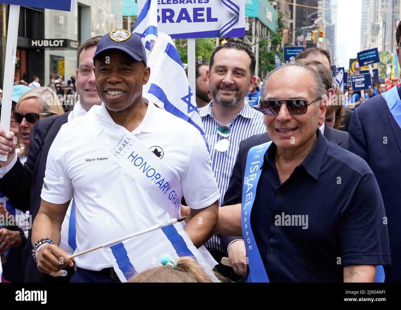 New York, USA. 22nd May, 2022. NYC Mayor Eric Adams, Gideon Taylor ...