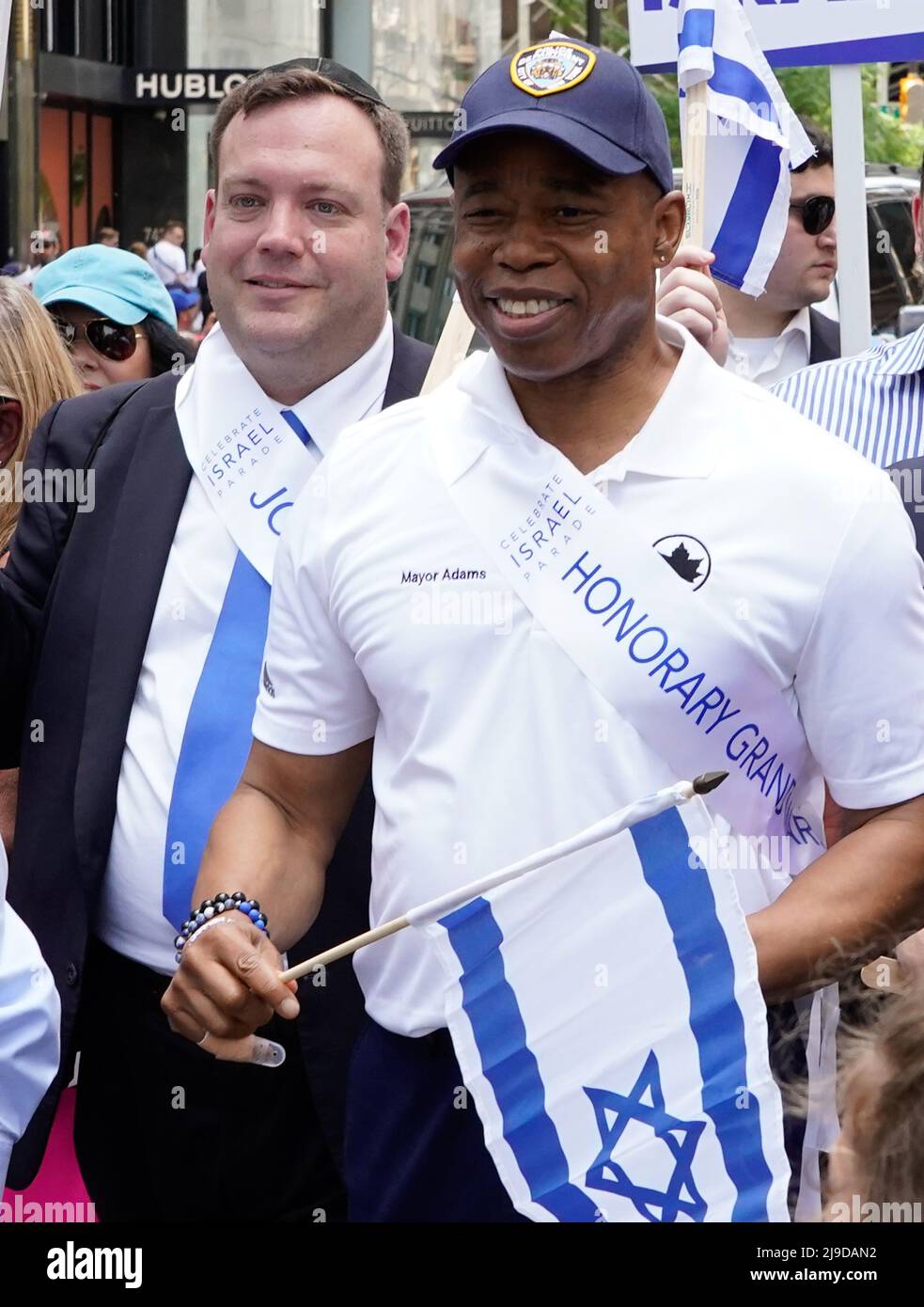 New York, USA. 22nd May, 2022. NYC Mayor Eric Adams, Gideon Taylor ...