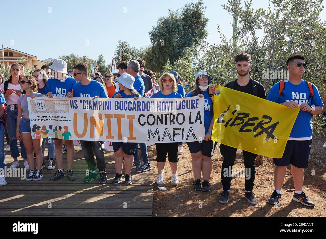 Palermo, Sicily, Italy. 21st May, 2022. Thirty years ago, the Sicilian ...