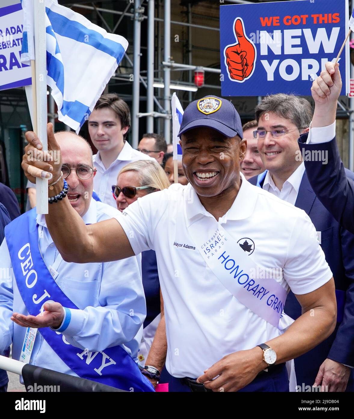 New York, USA. 22nd May, 2022. NYC Mayor Eric Adams, Gideon Taylor ...
