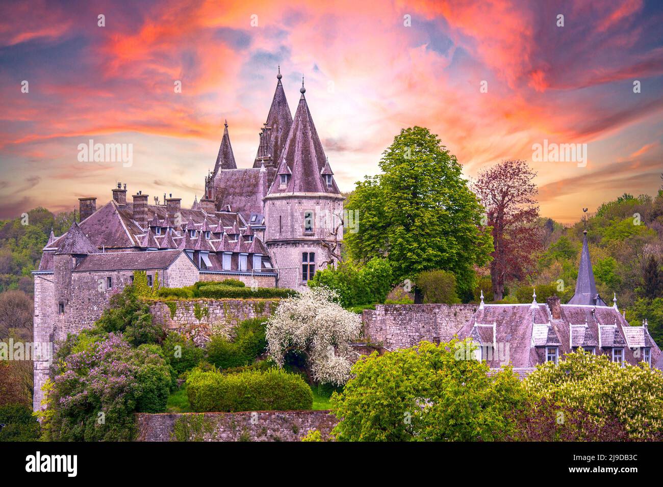 Durbuy Castle in Wallonia region of Belgium Stock Photo - Alamy