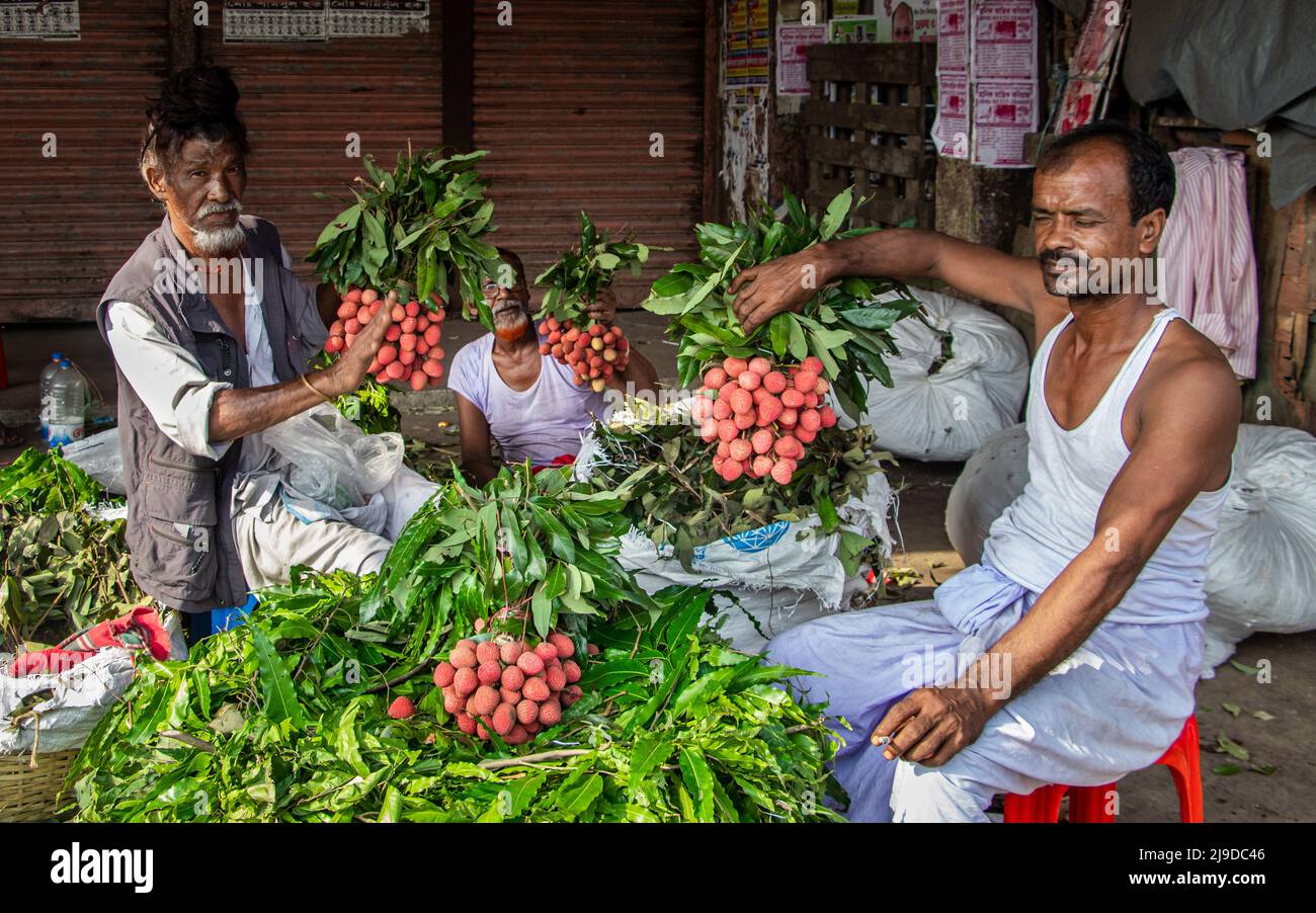 Lichi is a fruit that is very popular in Bangladesh. Vendors are ...