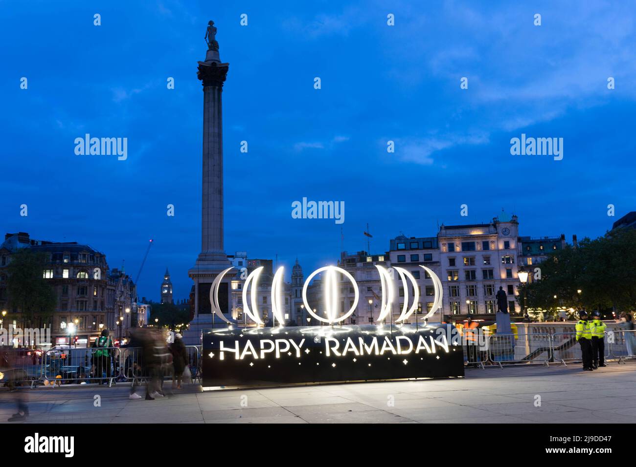 Happy Ramadan party at Trafalgar Square London England UK Stock Photo ...