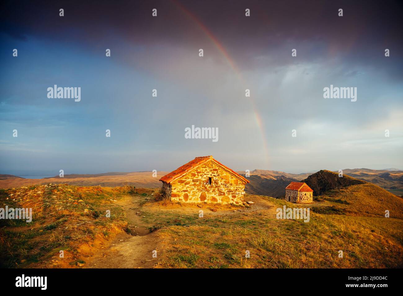 The waste ground between Georgia and Azerbaijan. Gorgeous day and ...