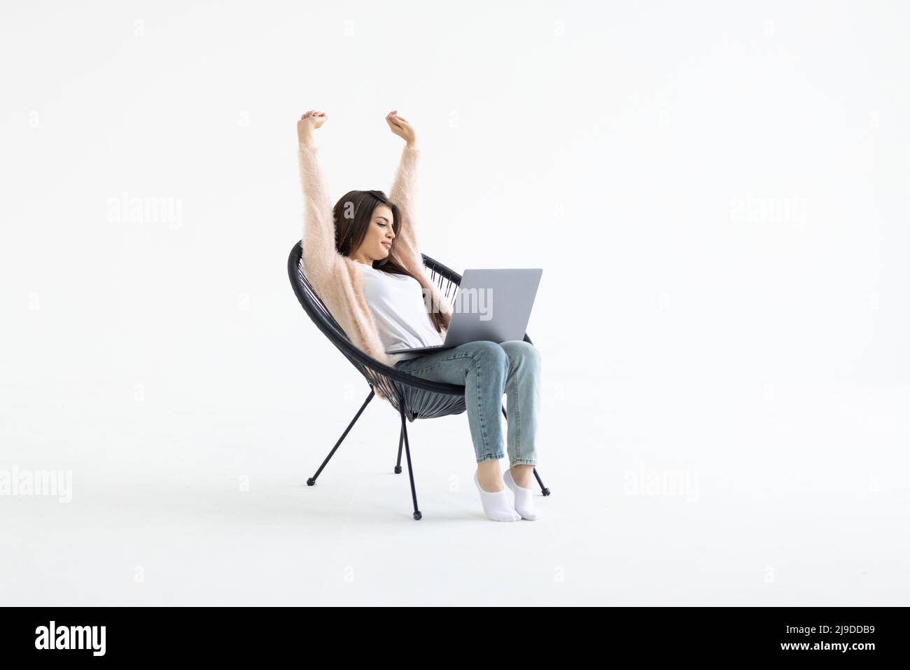 Lifting up in chair hi-res stock photography and images - Alamy