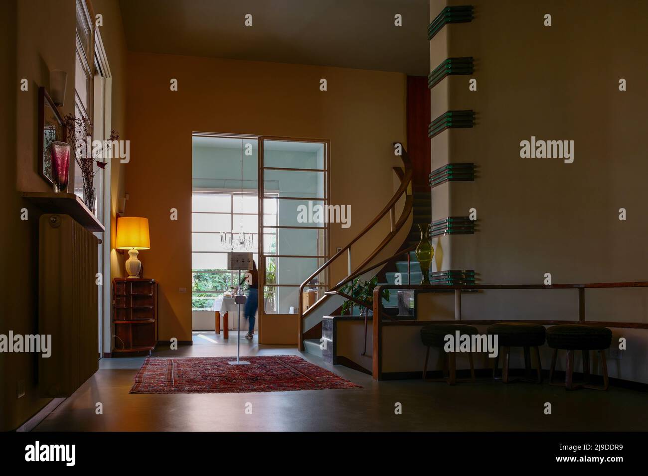 Hallway of Villa Gotti (built 1933-36, architect Enrico De Angeli ...