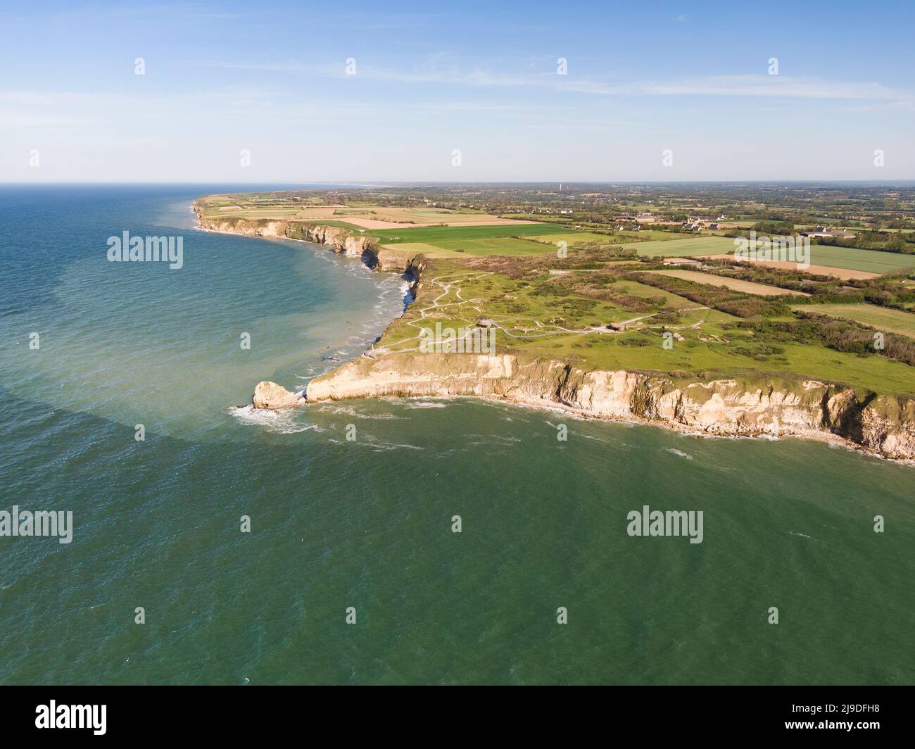 Photo of the pointe du Hoc - Historic site of the Normandy DDay during ...