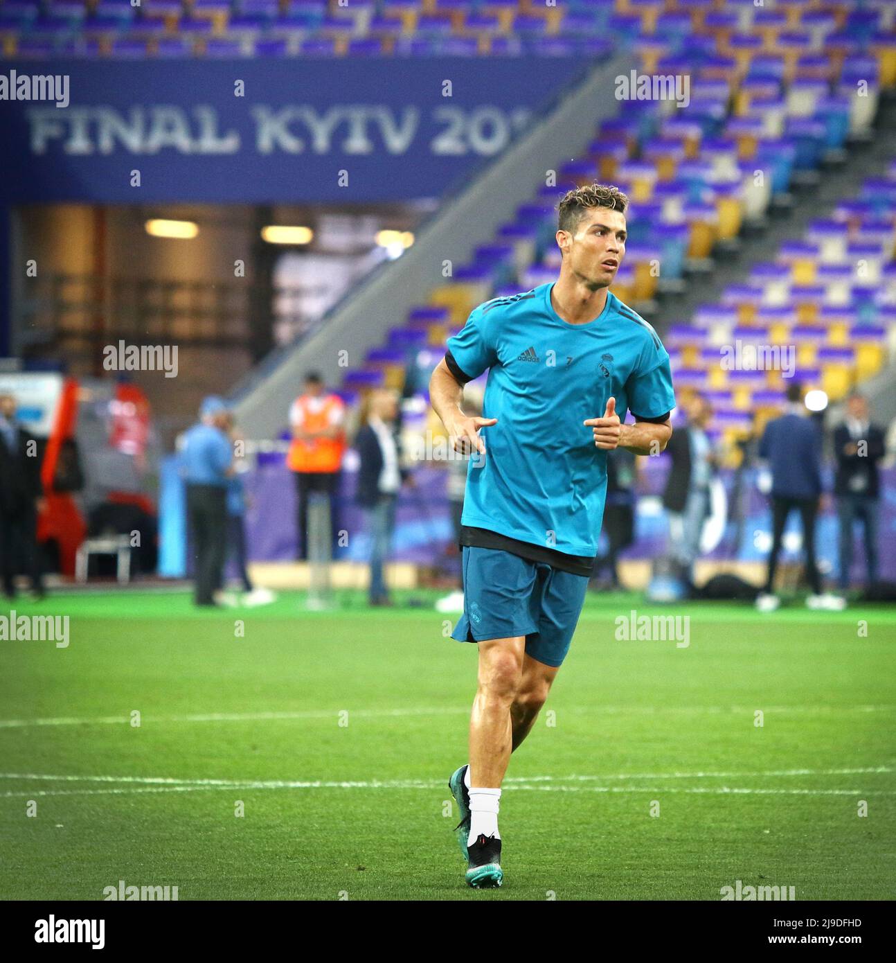 KYIV, UKRAINE - MAY 25, 2018: Cristiano Ronaldo of Real Madrid in ...