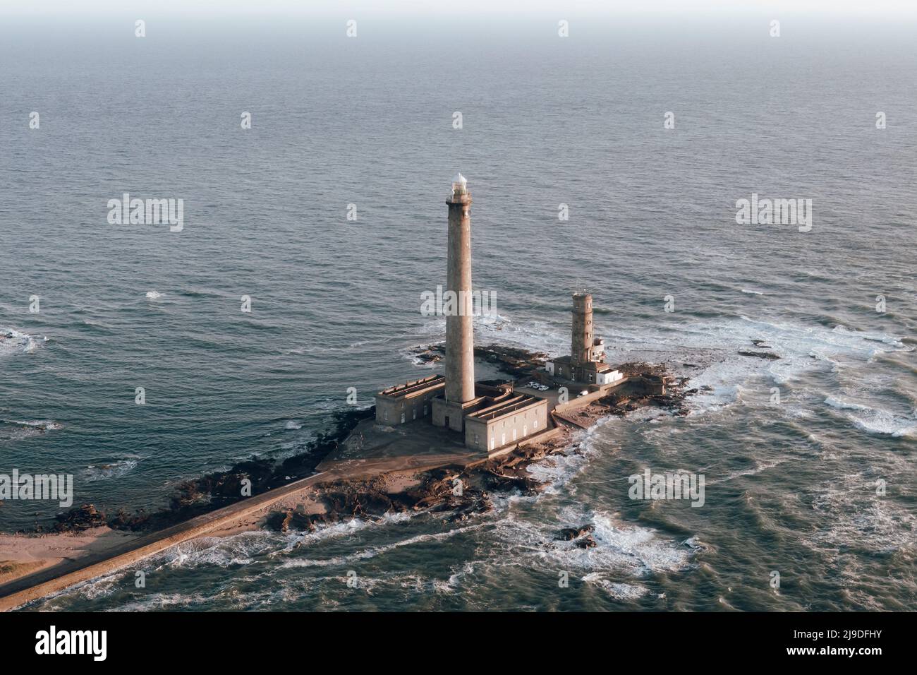 The gatteville lighthouse in Normandy Stock Photo - Alamy