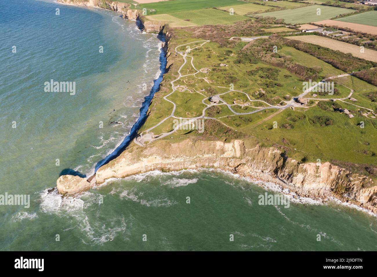 Photo of the pointe du Hoc - Historic site of the Normandy DDay during ...